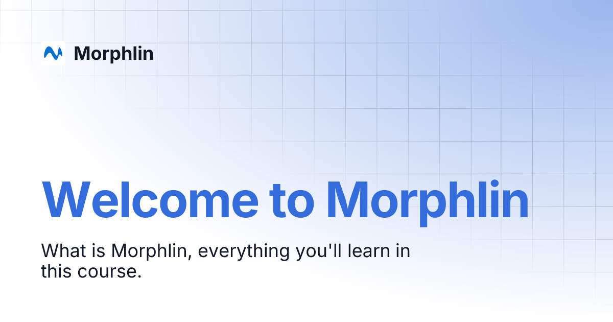 Welcome to Morphlin | Morphlin